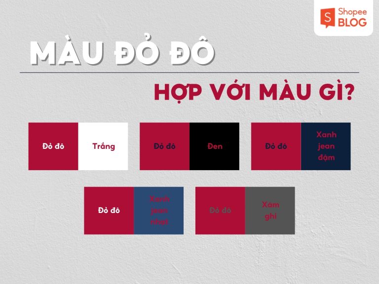 Màu đỏ đô phối với màu gì? 5 công thức phối màu sang – xịn – mịn
