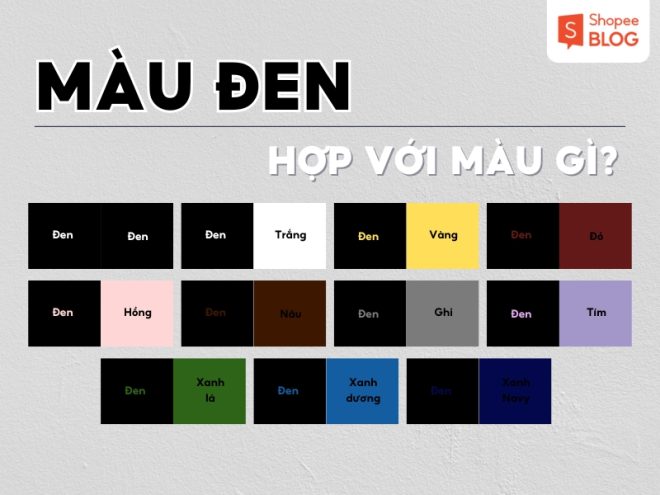 Màu đen phối với màu gì? 10+ công thức mix đồ sang – xịn – mịn