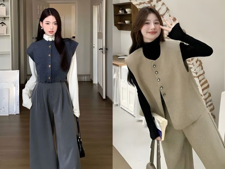 Phối áo gile với áo giữ nhiệt: Layering thông minh cho ngày lạnh