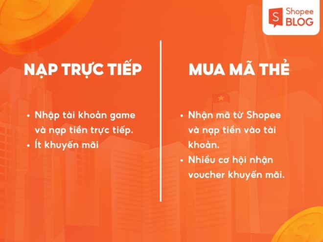 Cách mua thẻ Garena trên Shopee dành cho game thủ