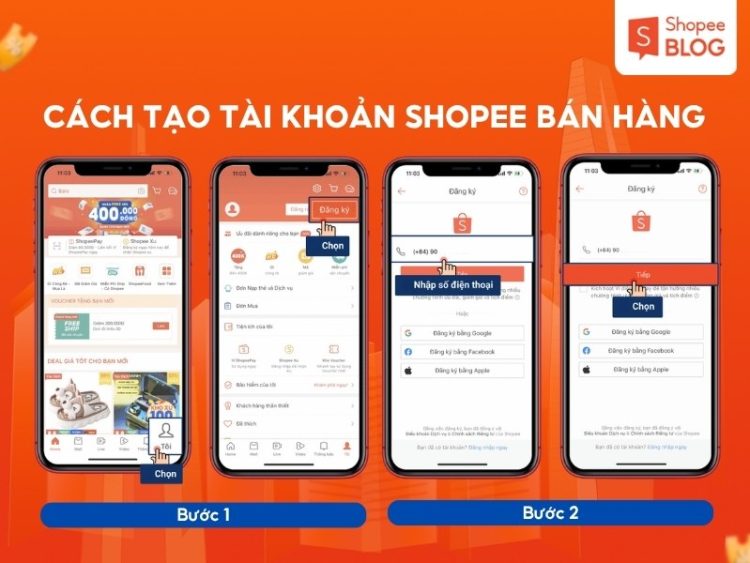 Cách mở shop trên Shopee cực đơn giản, chi tiết từ A-Z cho người mới
